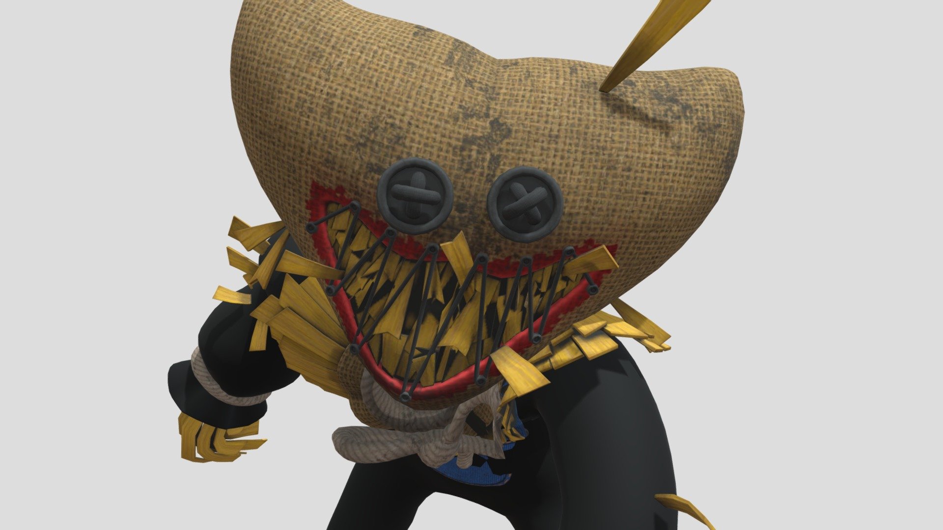 Scarecrow huggy project playtime - Download Free 3D model by siren head ...