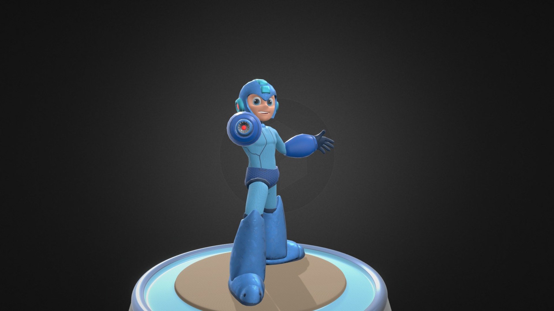 Megaman posed - 3D model by Vjekoslav Barić (@Baric) [15c171a] - Sketchfab