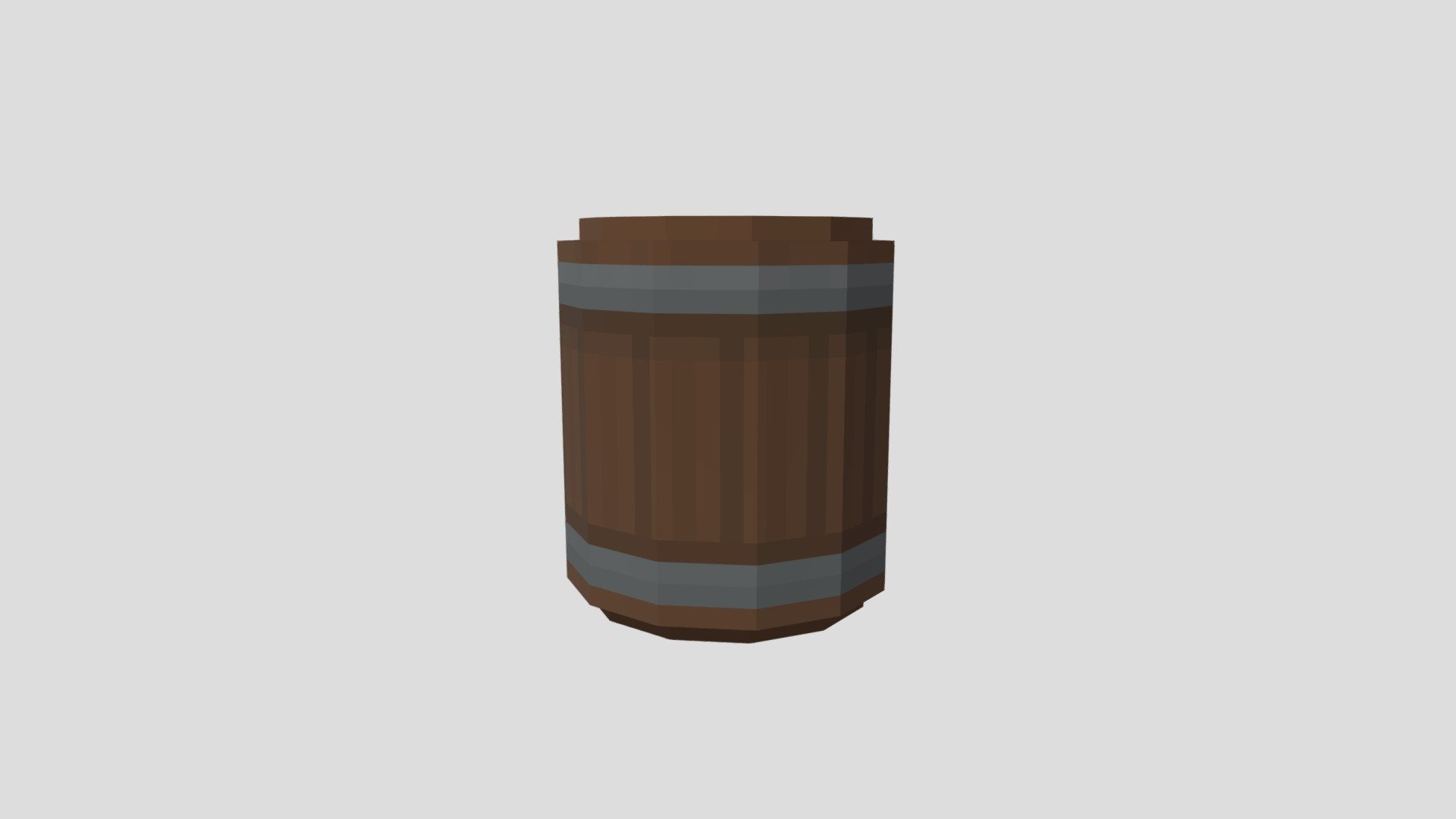 Barrel - Low-Poly 16-Bit Pixel Art - Download Free 3D model by matthew ...
