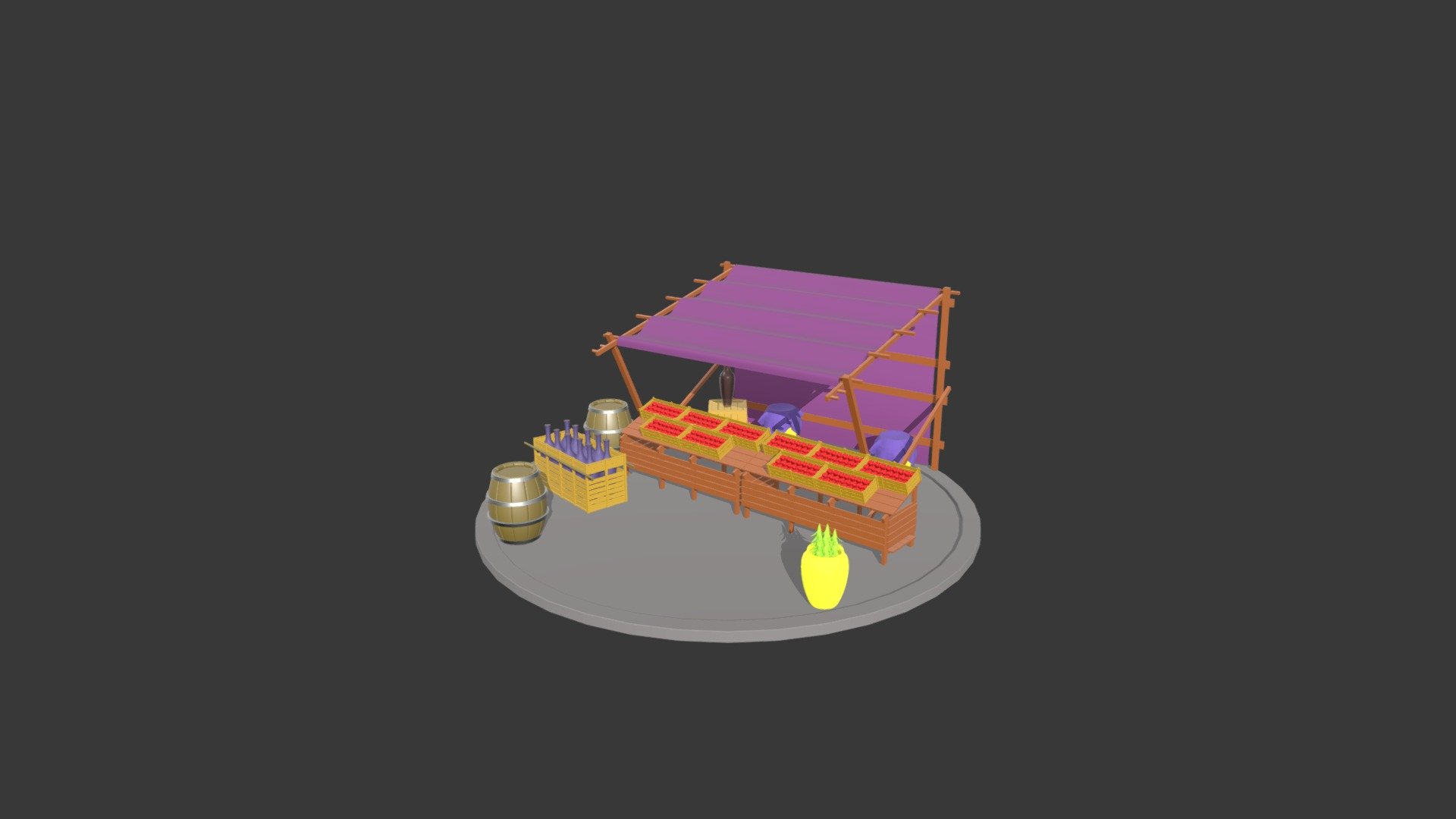 market - 3D model by RaNjit108 [15c3d74] - Sketchfab