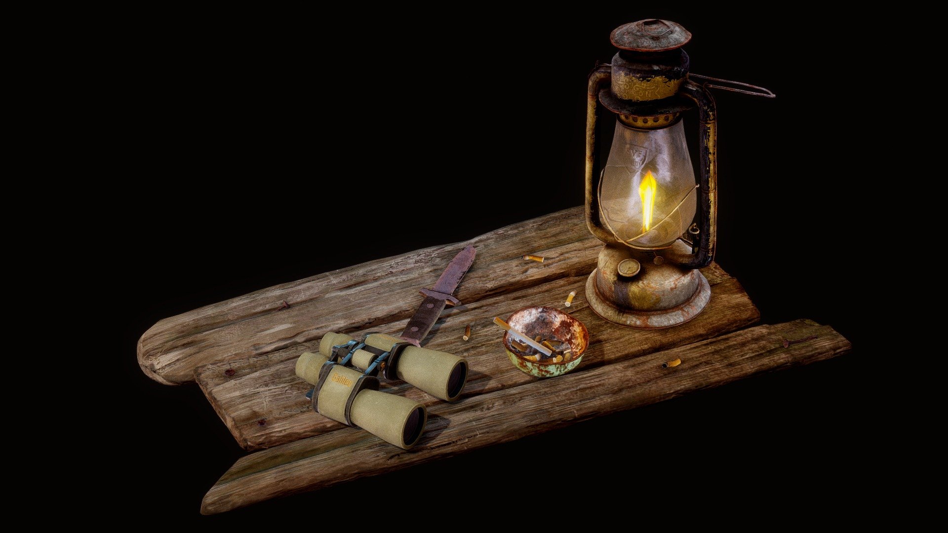 Lantern Set - Swamp Diorama - 3D model by anujhk [15c5516] - Sketchfab