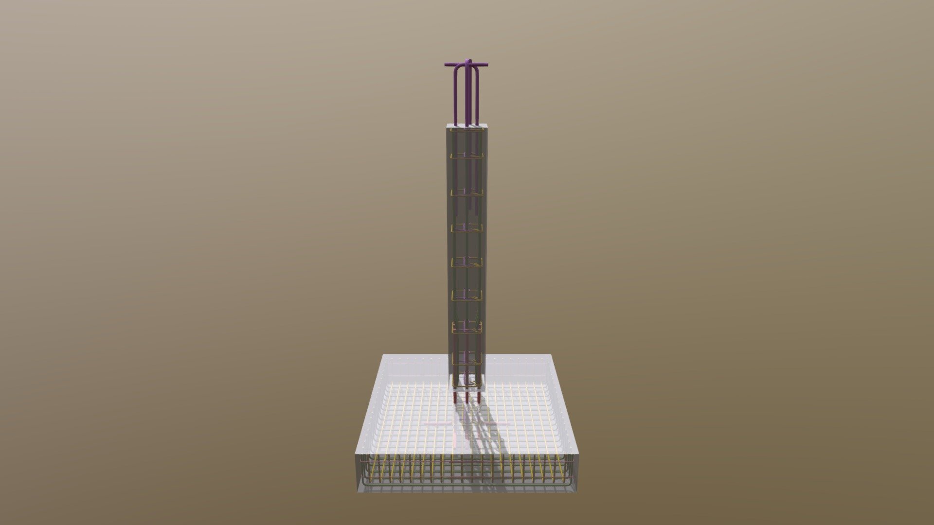 Footing And Column Reo - 3D model by quiltys [15c5f9a] - Sketchfab