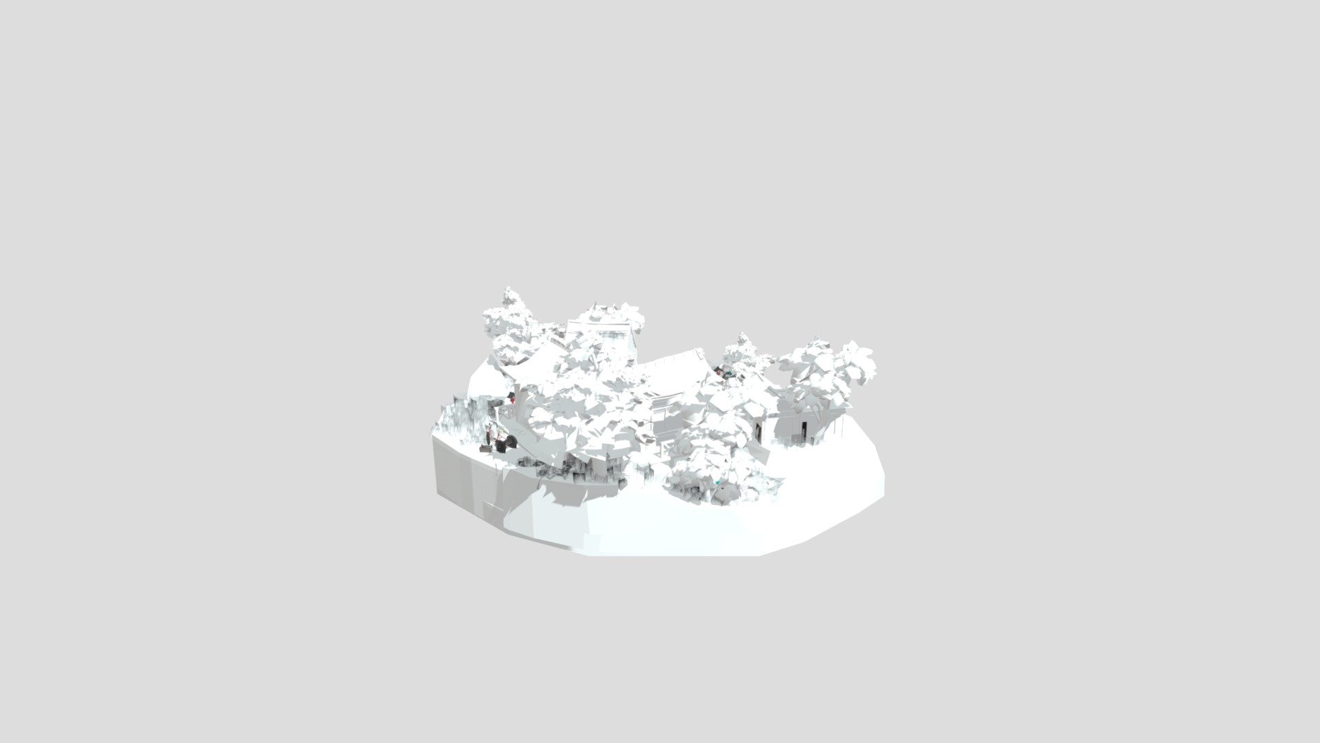 Grandma's House (Snow day) - Download Free 3D model by ZOMBIEBOY4861 ...
