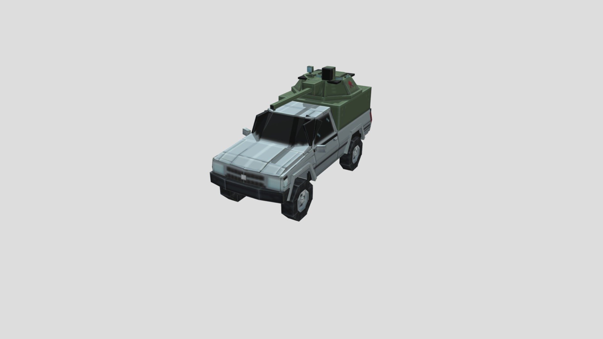 Toyota technical with a BMP-1 turret. - 3D model by zhirkov31 ...