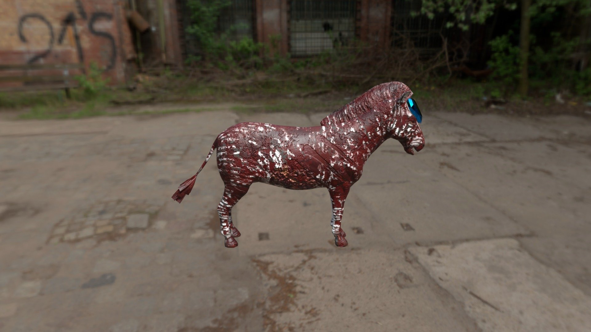 Zebra dead - 3D model by wetpwnage [15c7e60] - Sketchfab