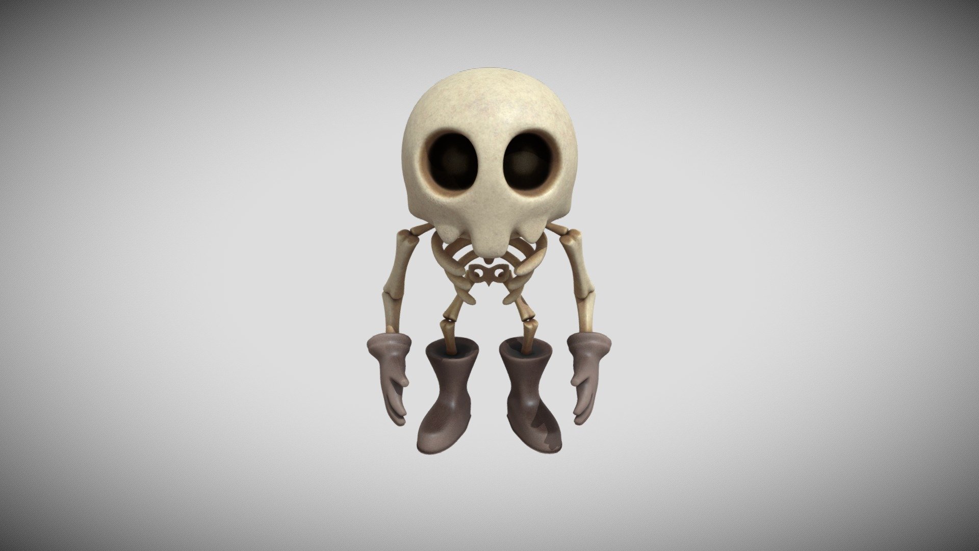 Cute Skeleton - 3D model by Lexhero (@alejandrosanchezvergara98 ...