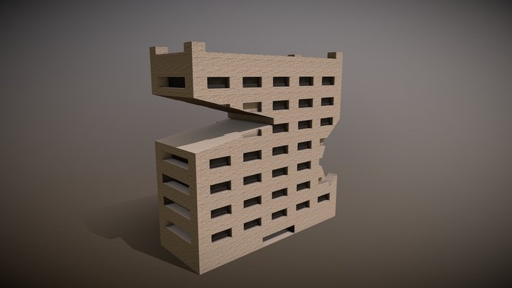 Destroyed-building 3D models - Sketchfab