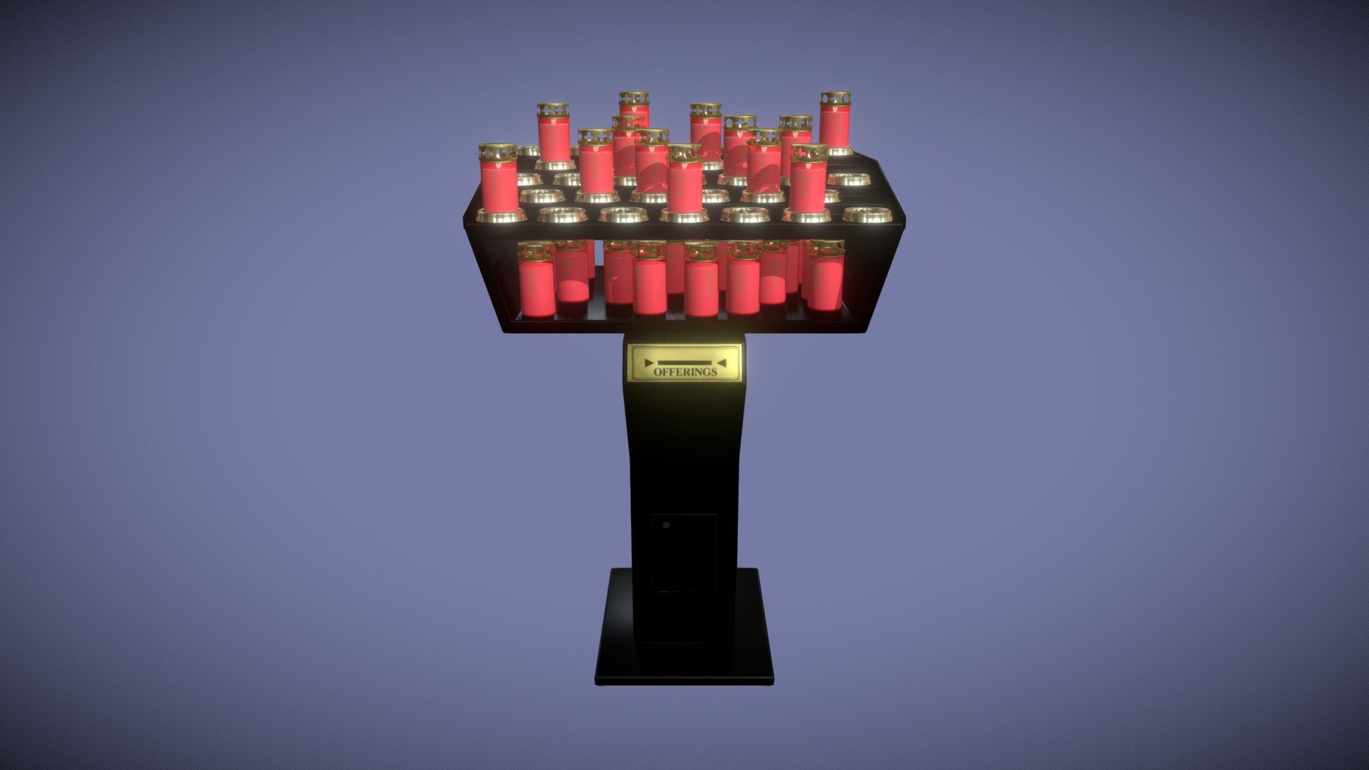Votive red candle holder - Buy Royalty Free 3D model by Blenduffo ...