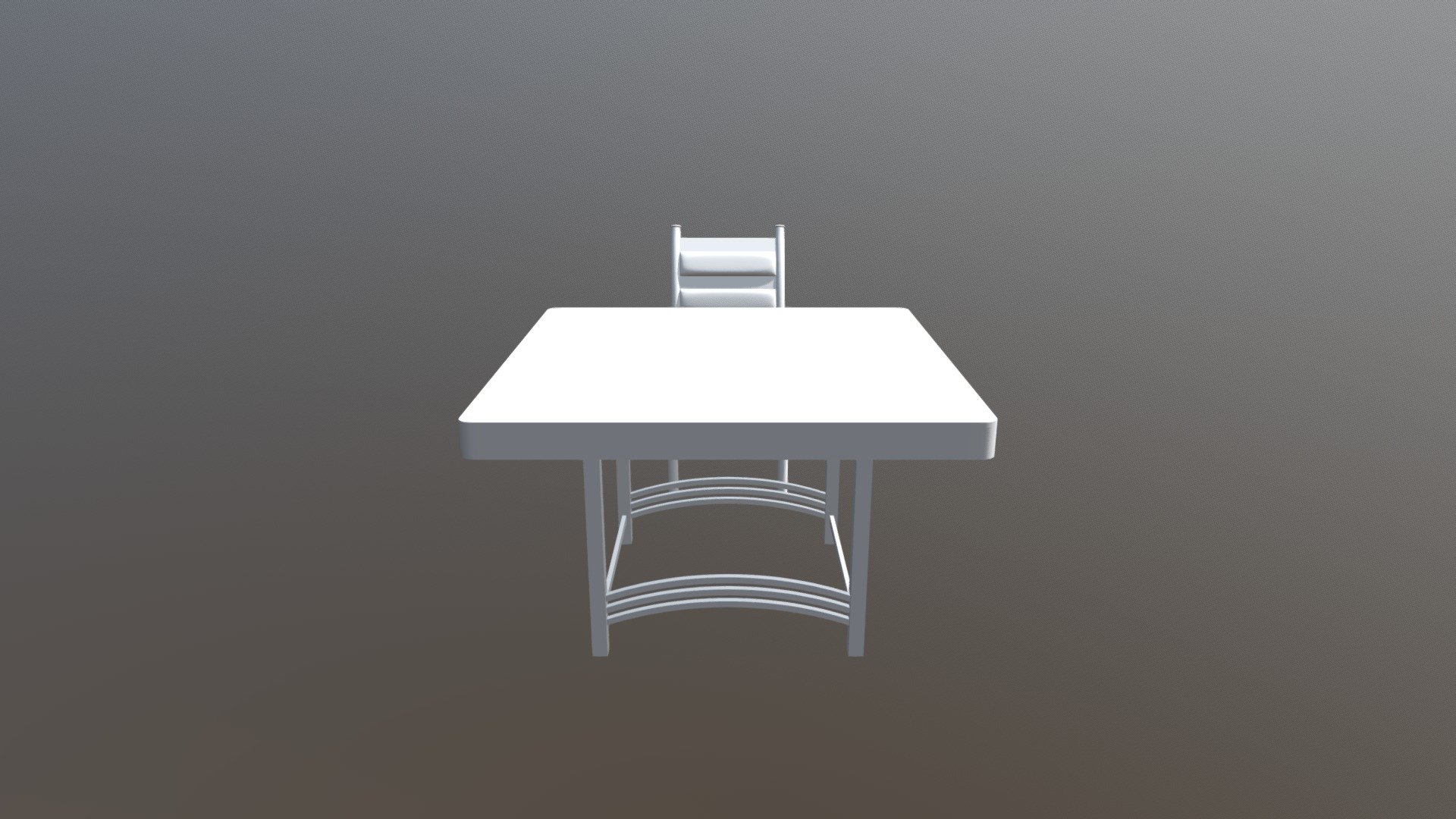 Table with chair, untextured - 3D model by PhaazePaz [15cc7ce] - Sketchfab