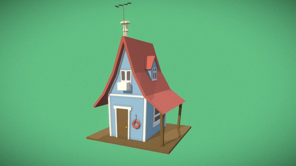Low Poly Cottage - 3D model by andrewtaylorjohnson [15ce91b] - Sketchfab