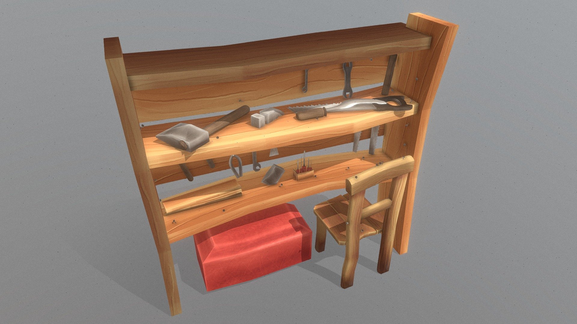 Stylized Workshop | Hand Painted - 3D model by Divasurya22 [15cf287 ...