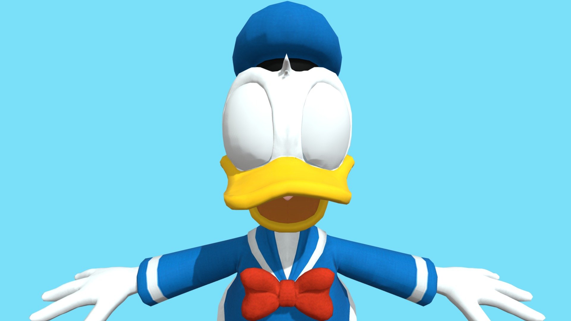 Donald Duck - Download Free 3D model by 𝕋𝕙𝕖 𝔼𝕧𝕖𝕟𝕚𝕟𝕘 𝕊𝕥𝕒𝕣 ...