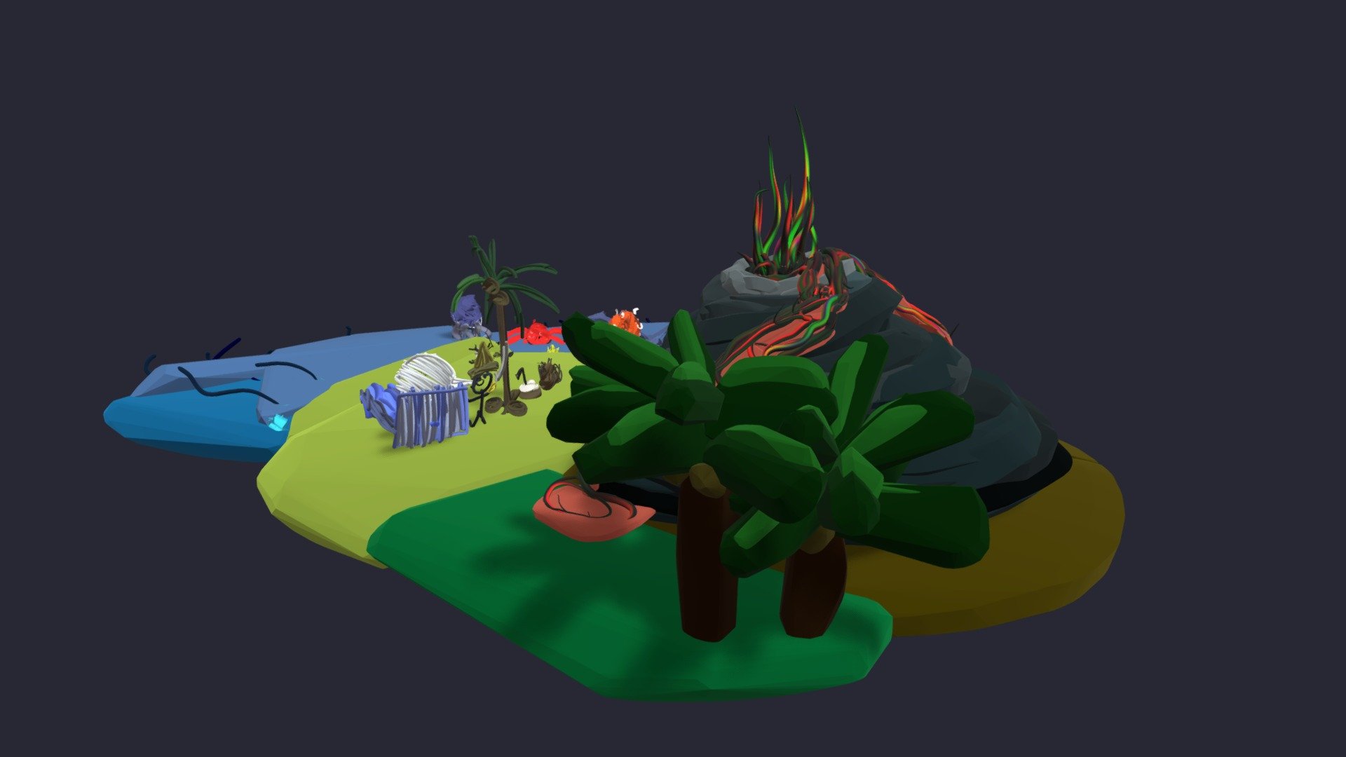 Volcanic Island - Download Free 3D model by LJMUFND [15d1bf8] - Sketchfab