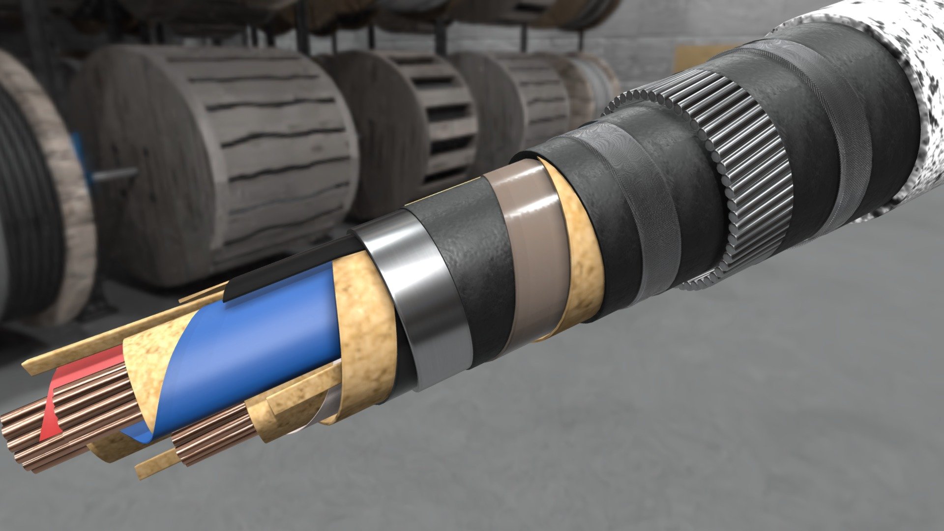 ЦСКл 3х120 - 6кв (мн) - 3D model by sts-kabel [15d33dd] - Sketchfab