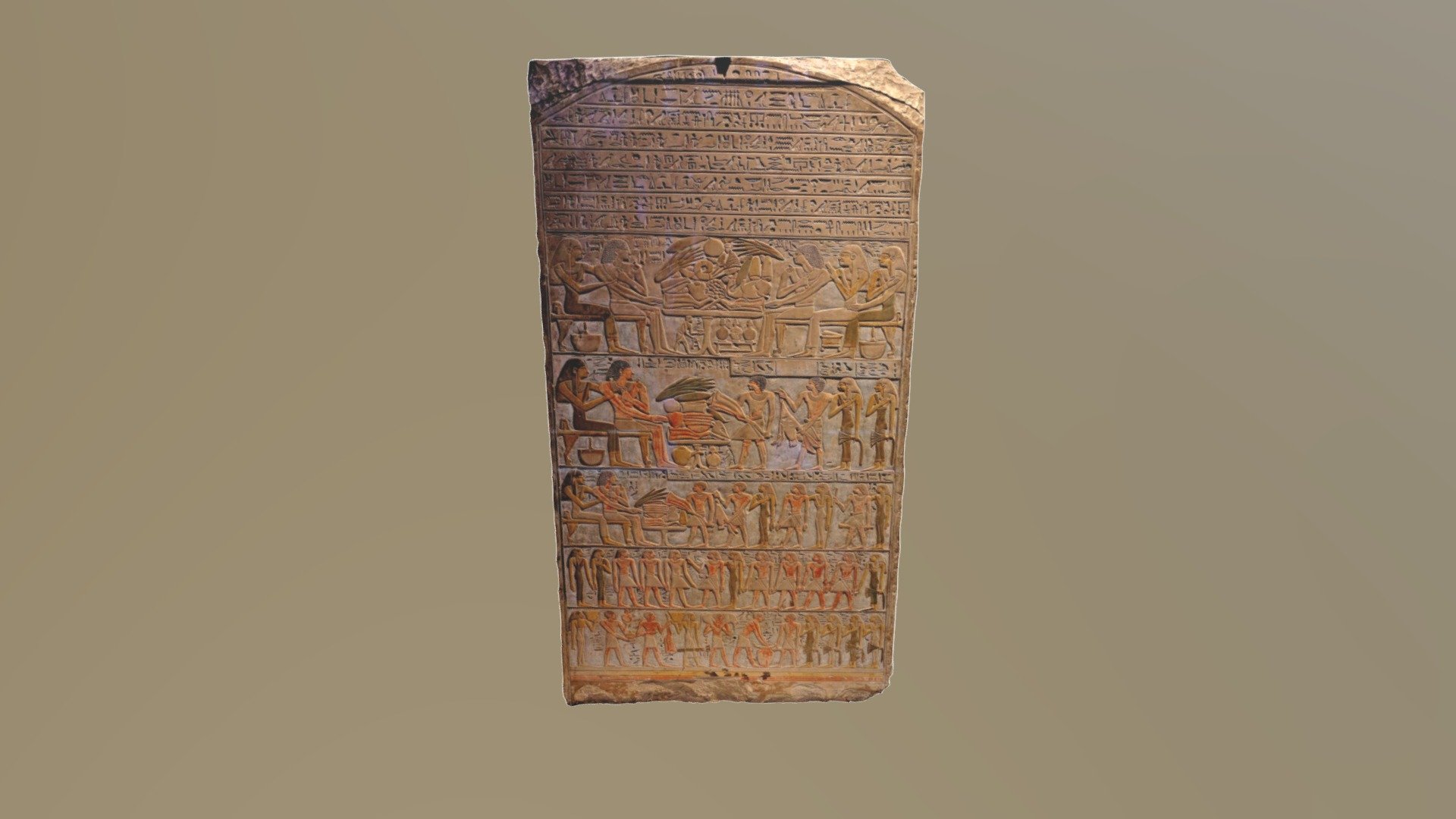 22 Stela of Antefoker - Download Free 3D model by Arts eTeaching 1 ...