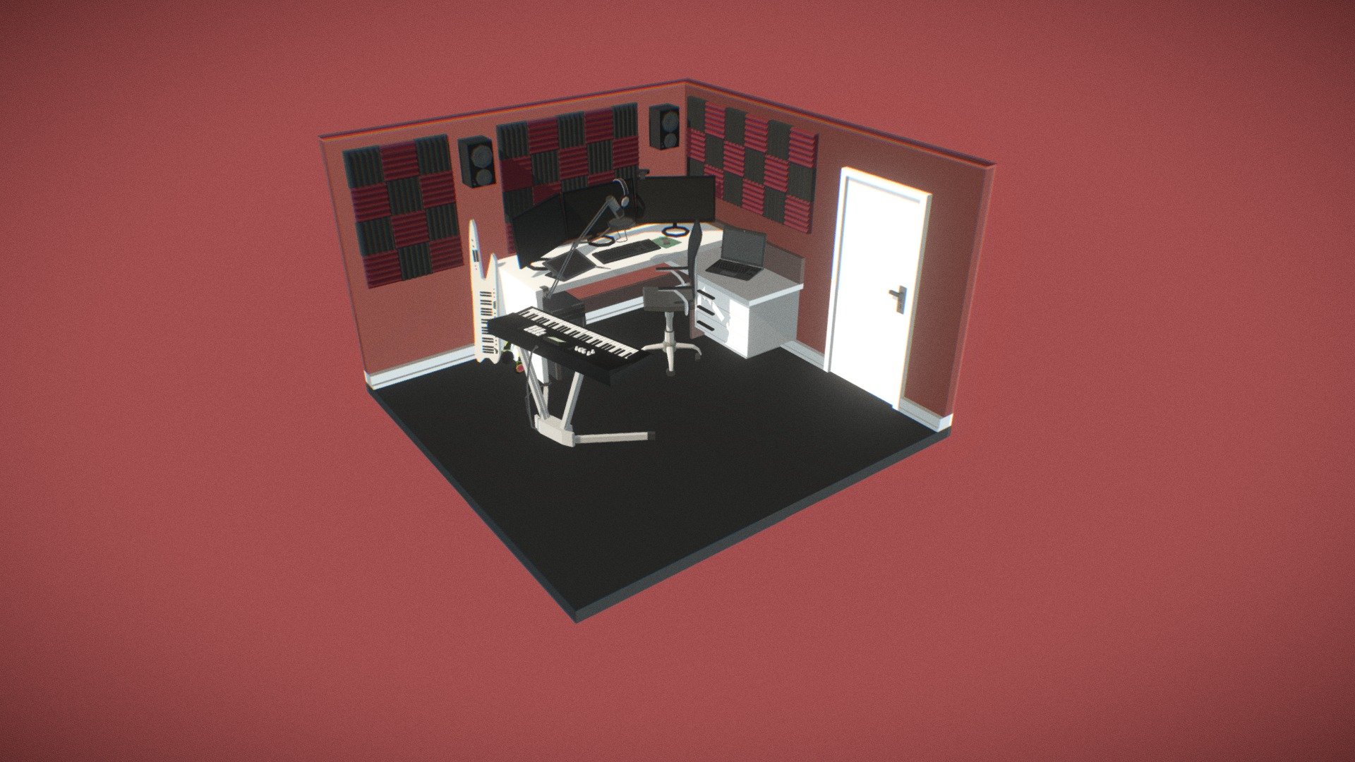 Home Studio - 3D model by captaincarlo [15db7cc] - Sketchfab
