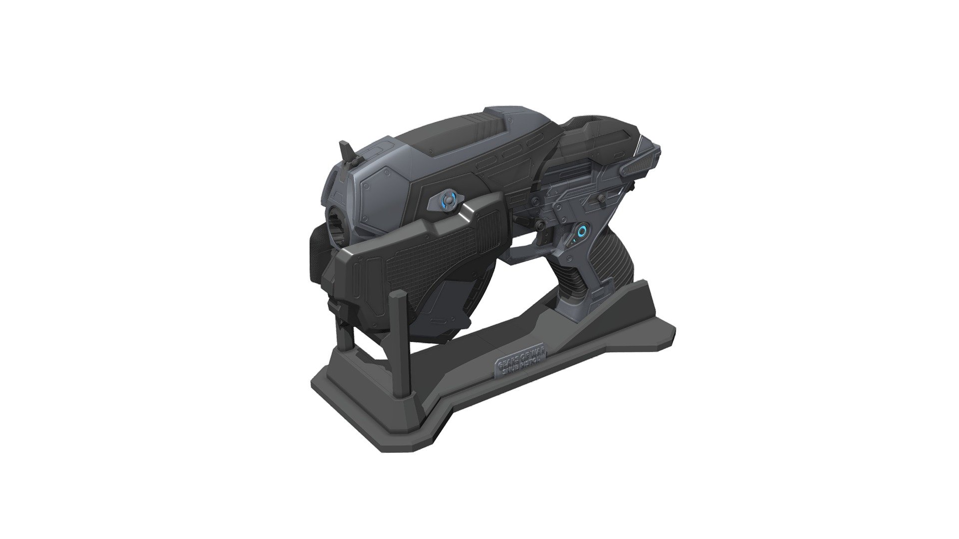 Snub Pistol - Gears Of War- Printable 3d model - Buy Royalty Free 3D ...