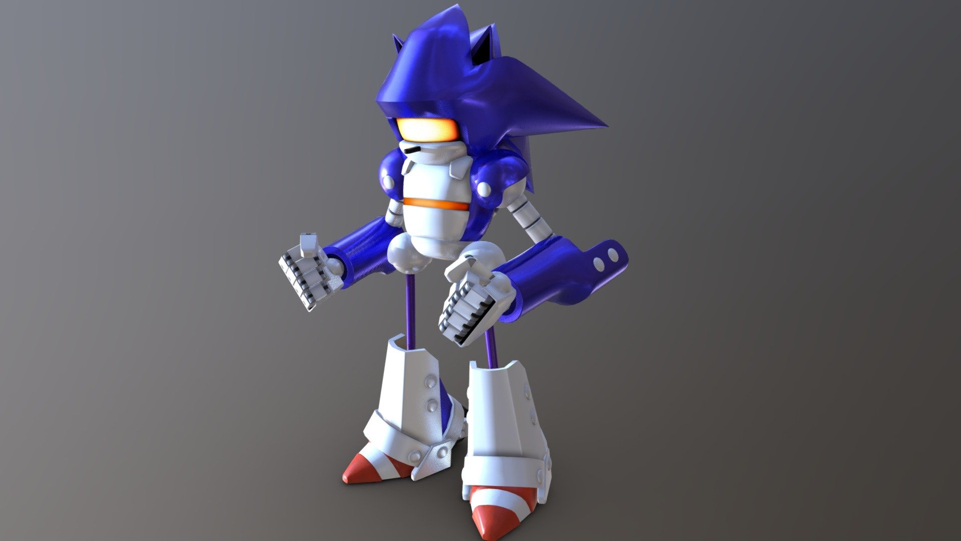 Mecha Sonic - 3 & Knuckles - 3D model by DenDen5 [15dd609] - Sketchfab