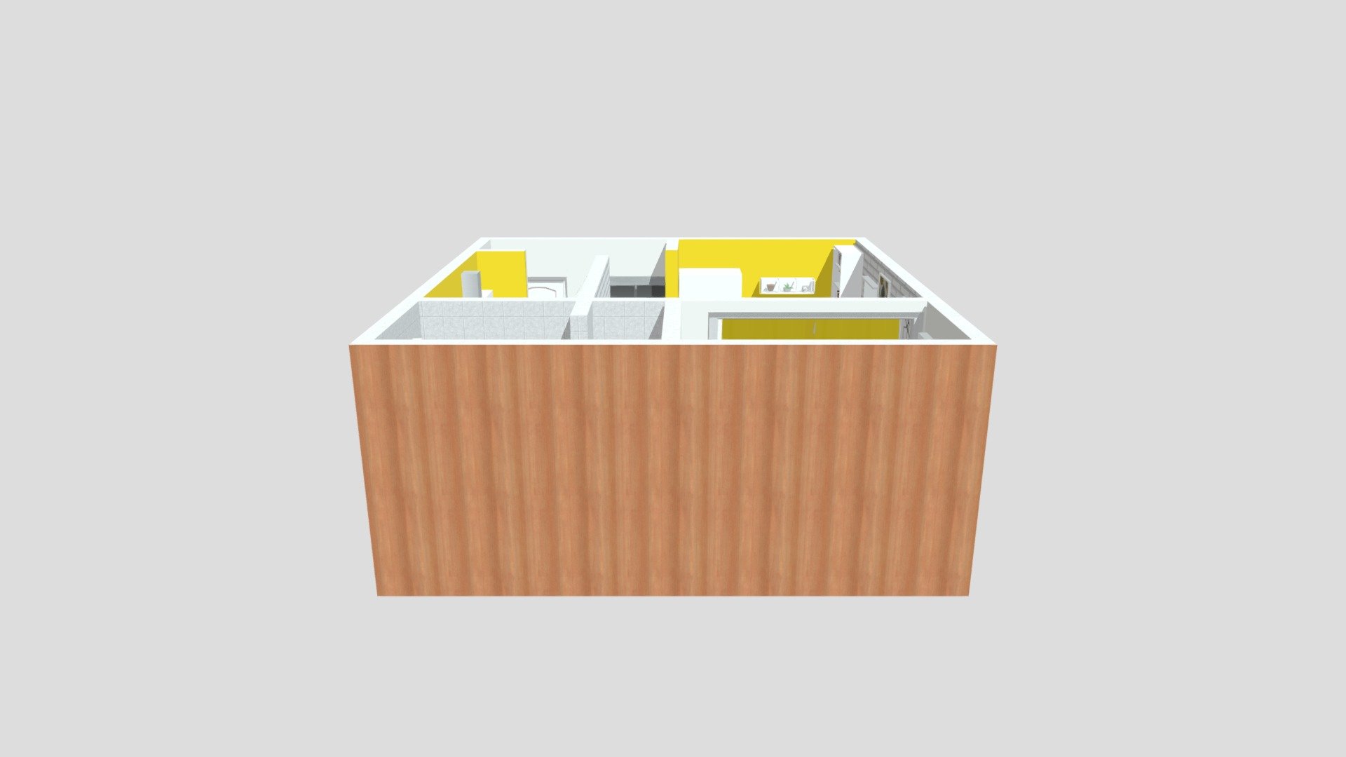 Studio 40m2 - Download Free 3D model by Home Design 3D (@homedesign3d ...