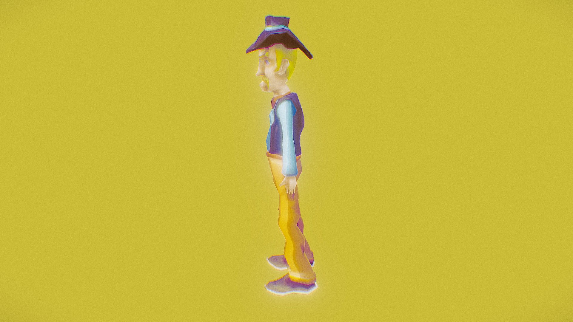 Cowboy Low Poly - 3D model by Pawel (@Pawelixx) [15ddee7] - Sketchfab