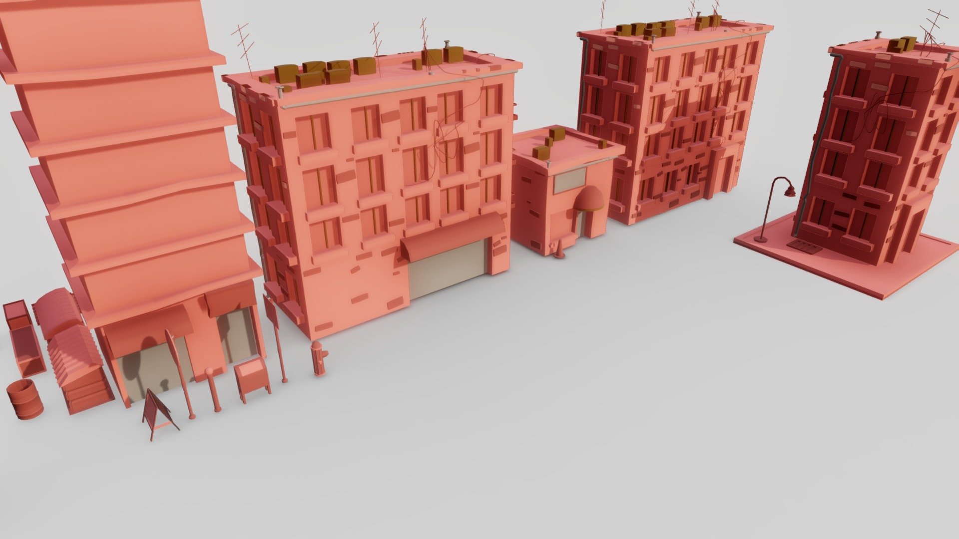 buldings - Buy Royalty Free 3D model by Wajdi (@Wajdi_Dosary) [15dff18 ...