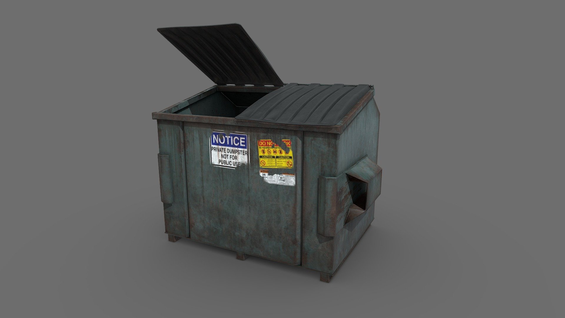 Dumpster (Old and weathered) - Download Free 3D model by thethieme ...