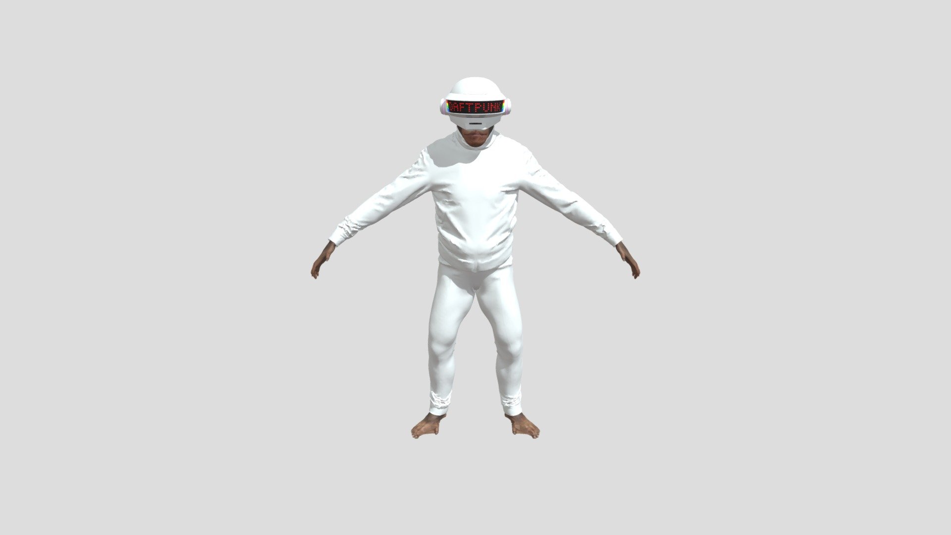 Ape monkey with Daft Punk helmet - Download Free 3D model by edu ...