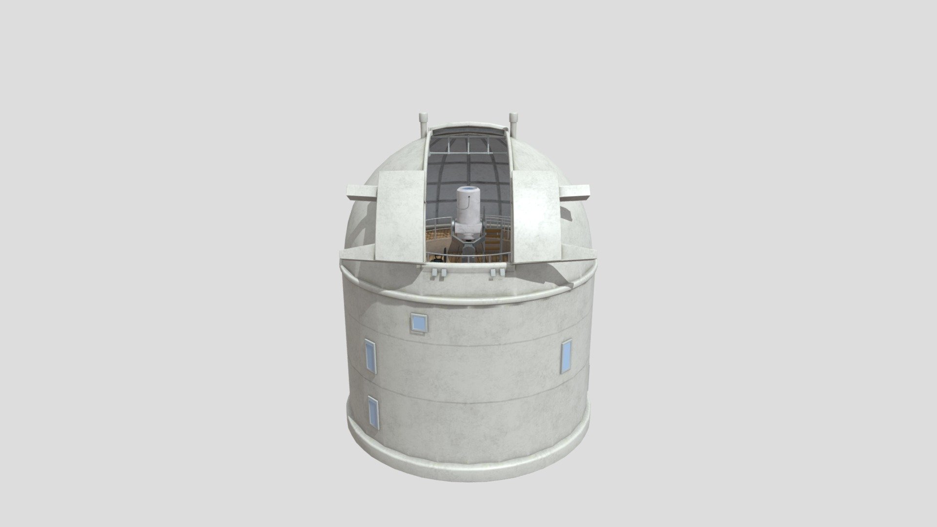 OGS Telescope - 3D model by masyafaputri [15e3344] - Sketchfab