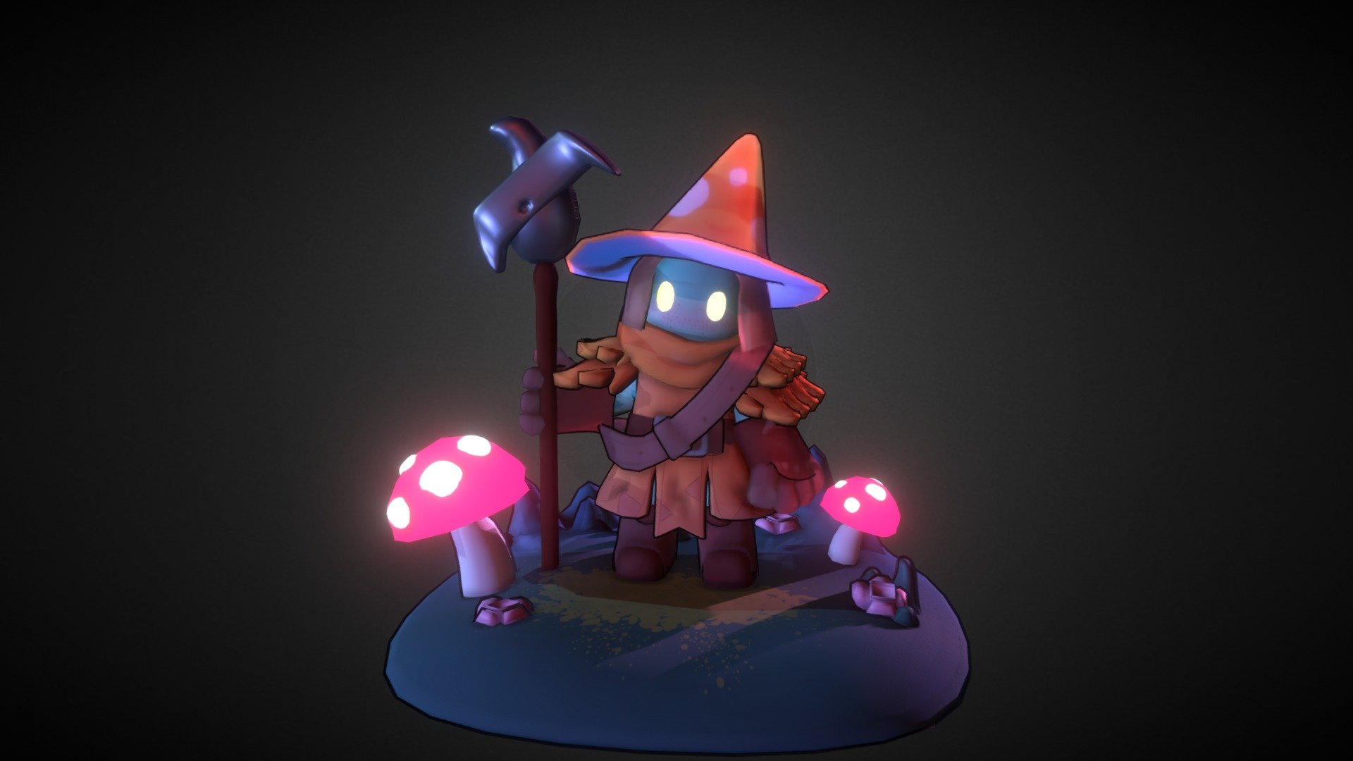 mushroom mage - 3D model by LimeMawy (@sturmpfeil2015) [15e39d5 ...
