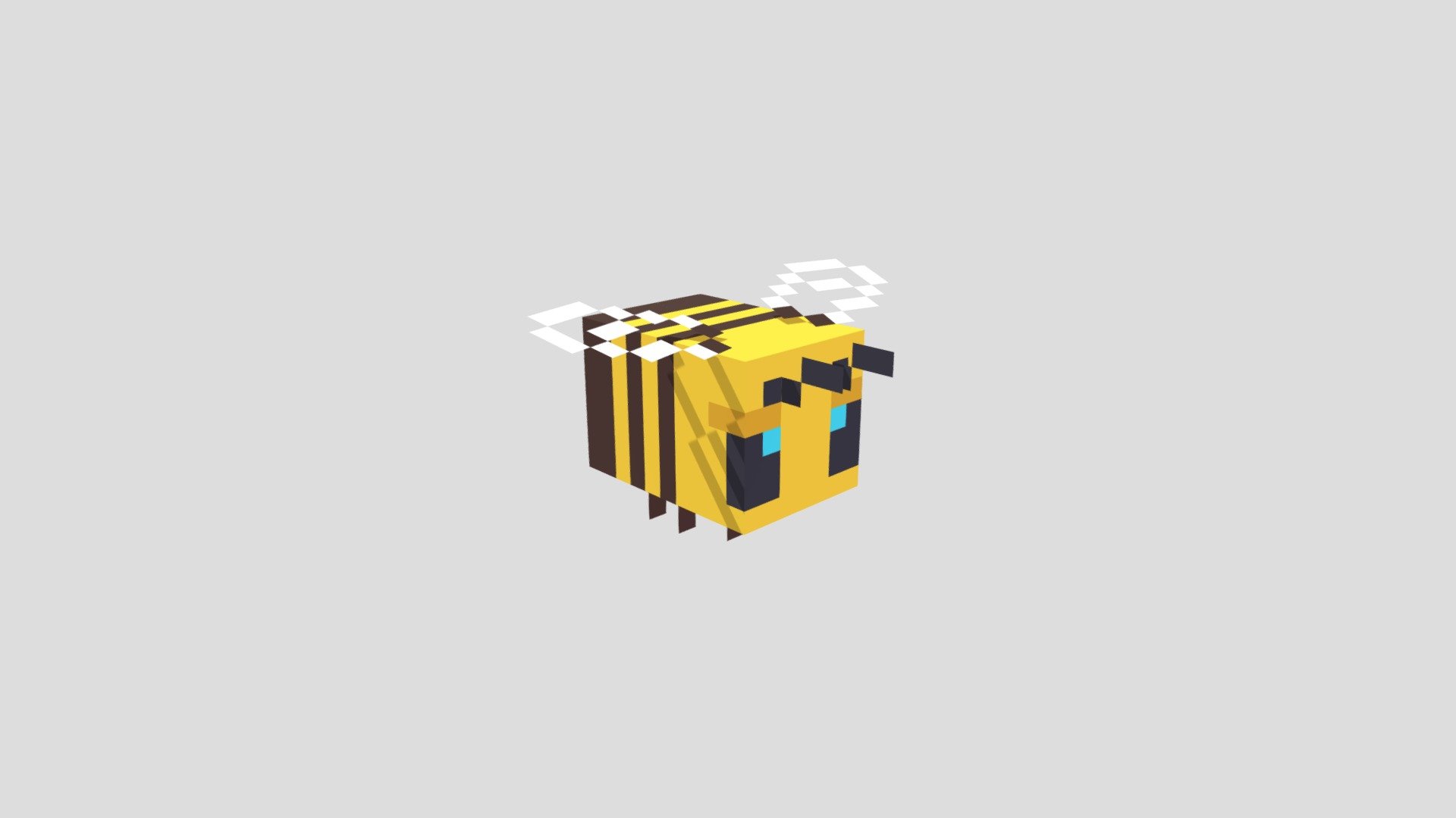 Minecraft Bee Bare Bones Download Free 3d Model By Valtury