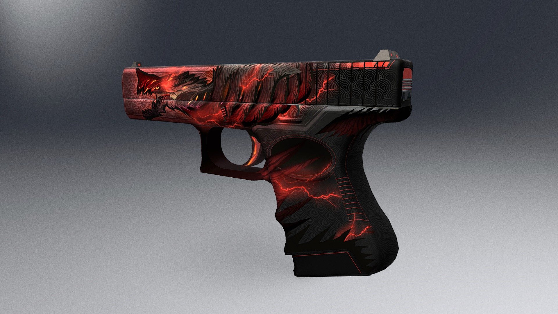 GLOCK18 | Demon - 3D model by nextgenz (@nextgenz) [15e3e4d] - Sketchfab