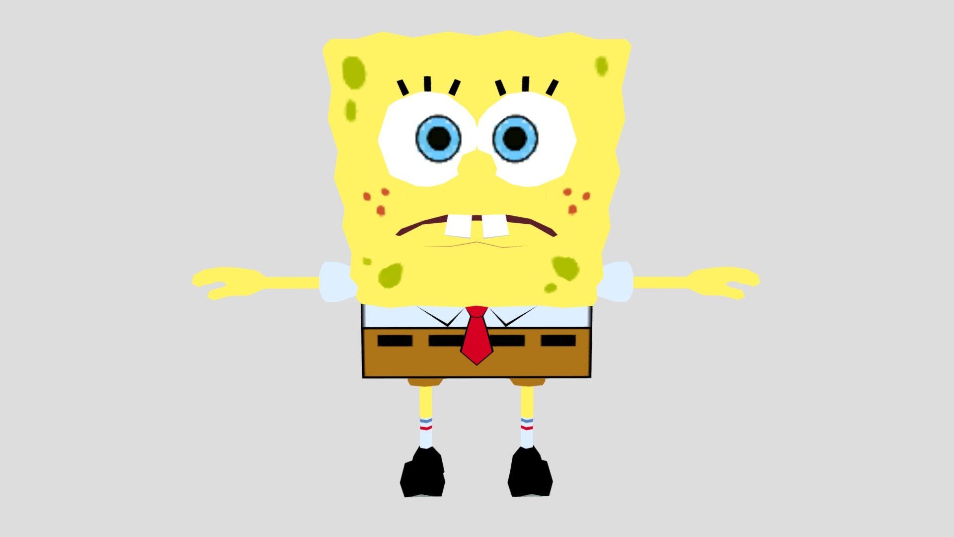 The SpongeBob Movie - SpongeBob Scared - Download Free 3D model by SMF ...