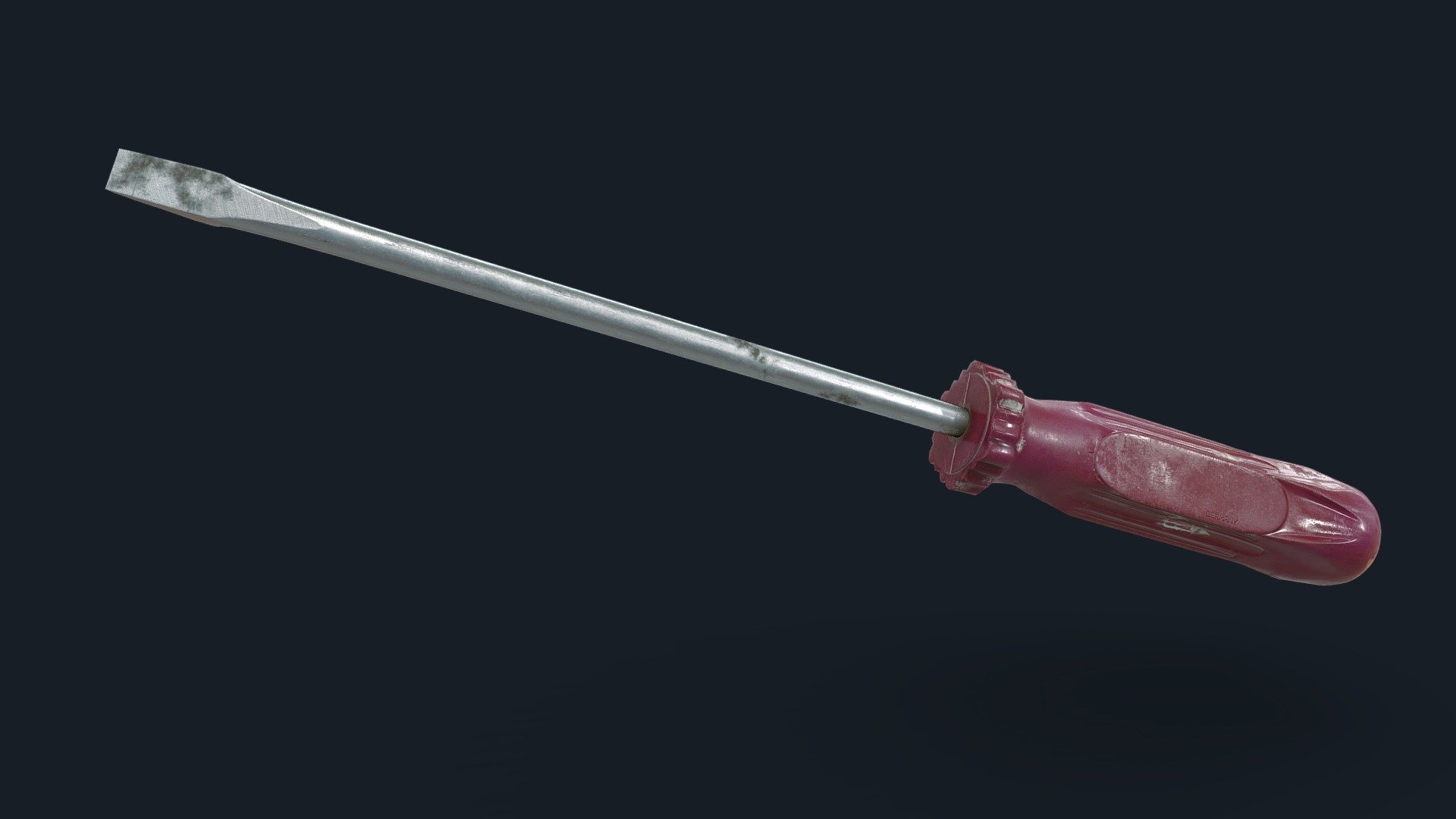 Red Flathead Screwdriver - 3D model by JesseDeGroot [15ebc3e] - Sketchfab