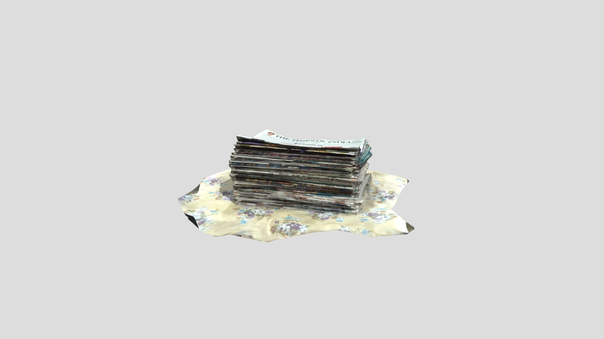 newspaper stack - 3D model by Radhika-s [15ed7ec] - Sketchfab