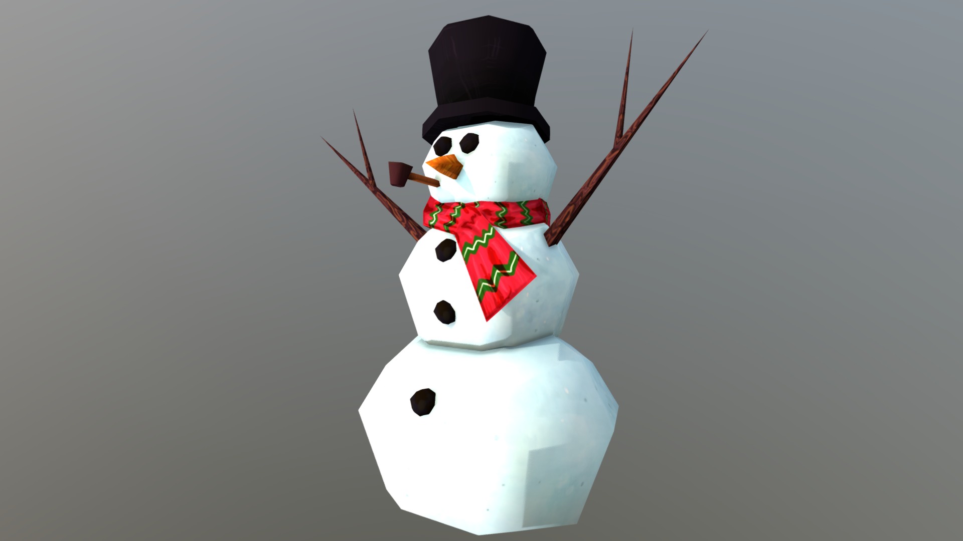 Snowman - 3D model by mathew1 [15ee554] - Sketchfab