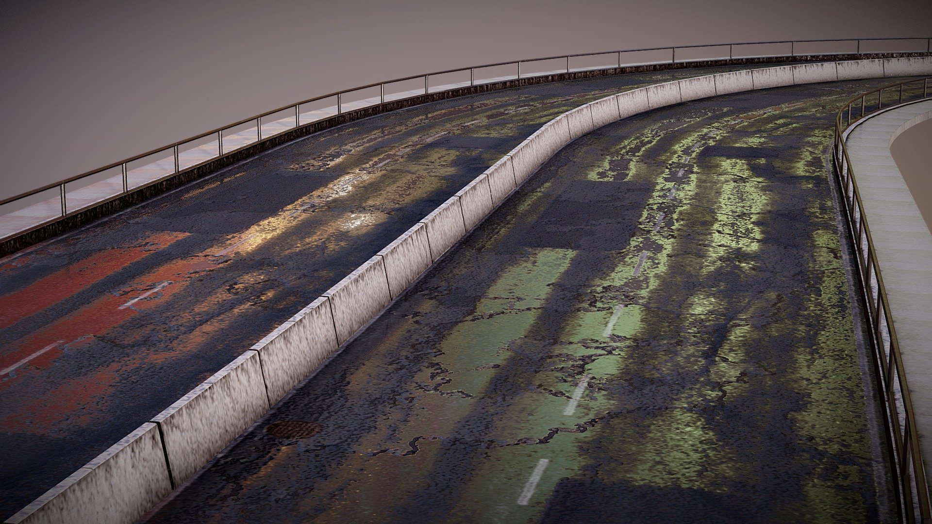 Realistic Road Highway Gameready - Download Free 3D model by abhayexe ...