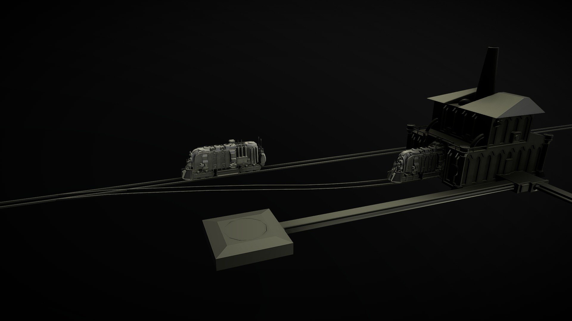 Warhammer 40k Train and Railway Station - 3D model by Husker2101 ...