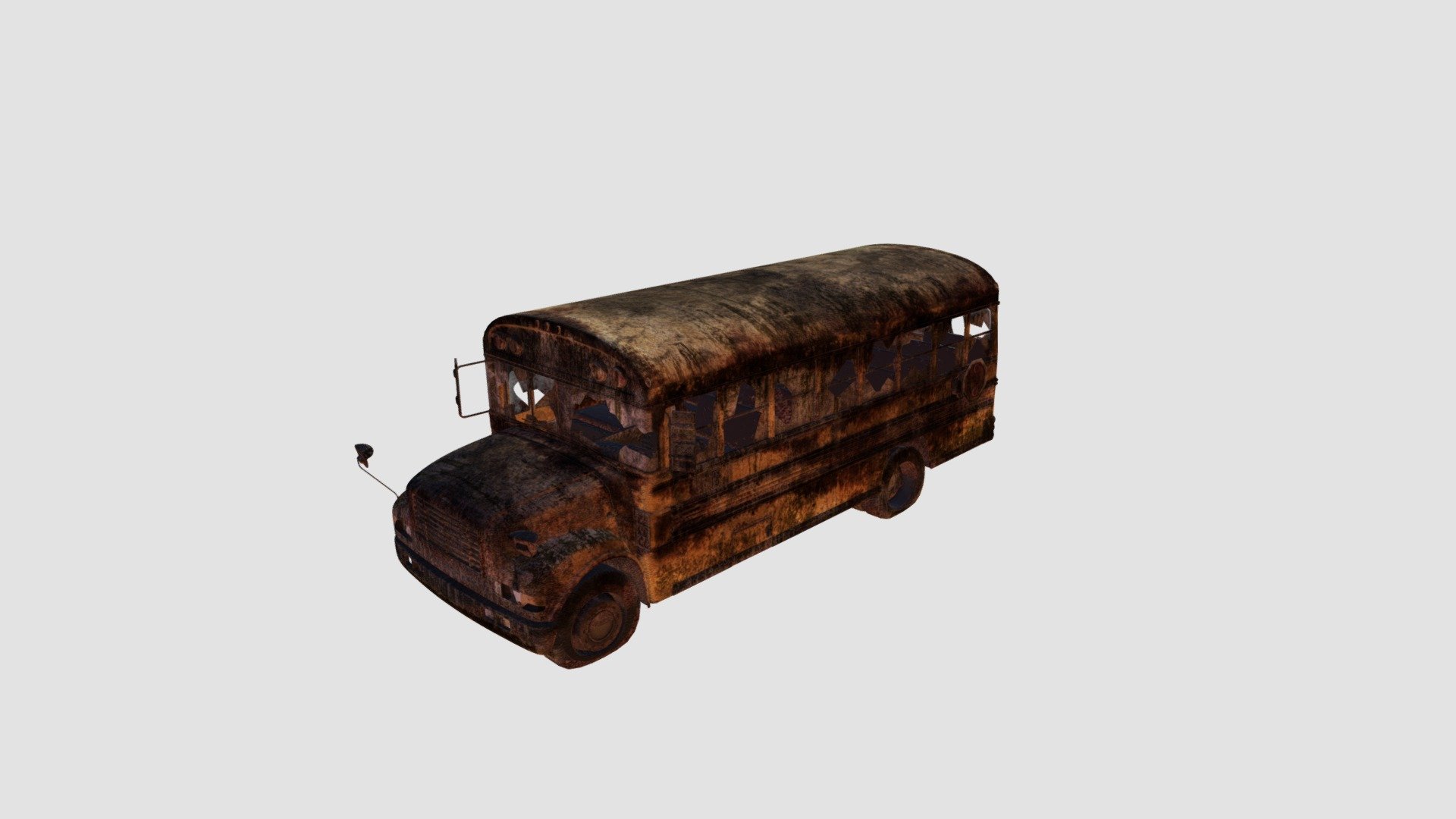 destroyed bus - Buy Royalty Free 3D model by Evermotion [15f4665 ...