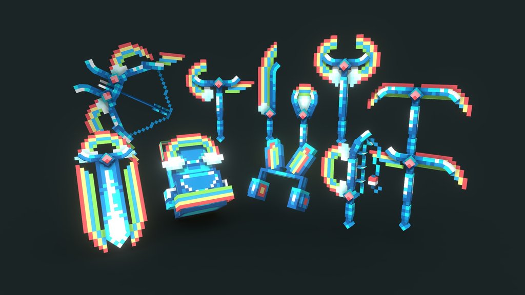 blocky - A 3D model collection by KcMackintosh - Sketchfab