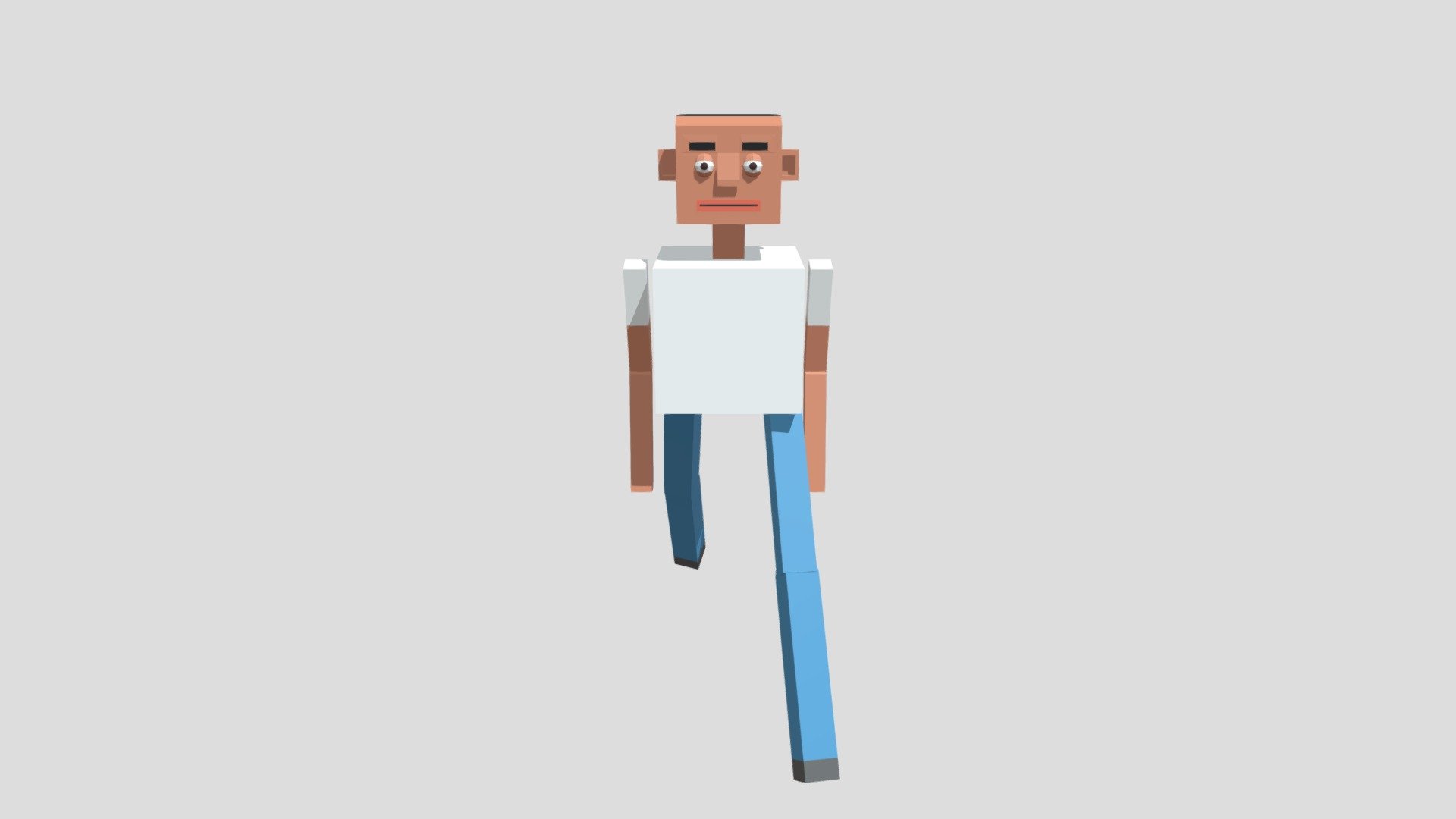 jenM_katOLester-BlokMan_Heirarchy_Rig_ walking ( - 3D model by rad ...