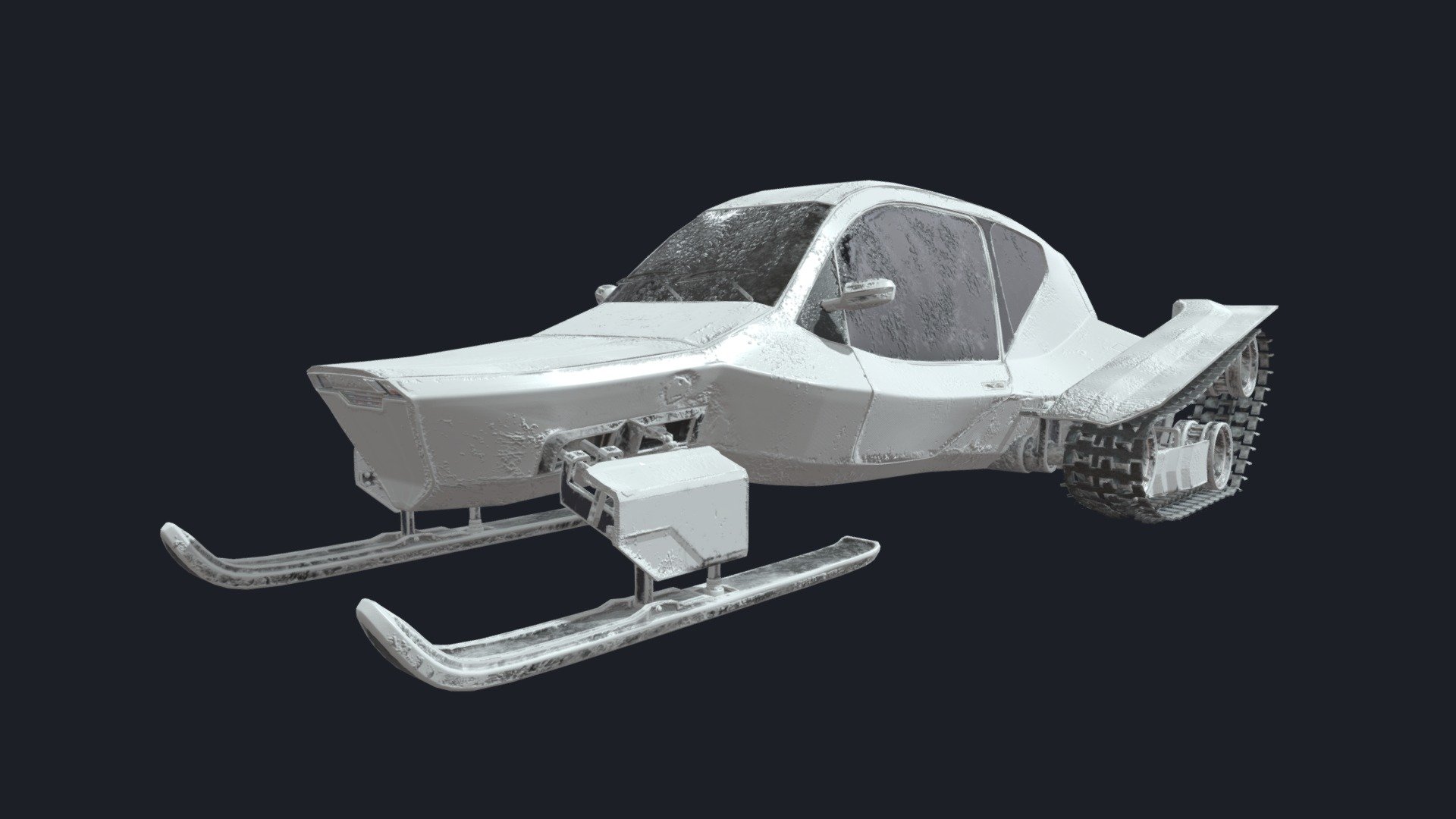 Snowmobile in snow - 3D model by DumitriyL [15fac32] - Sketchfab