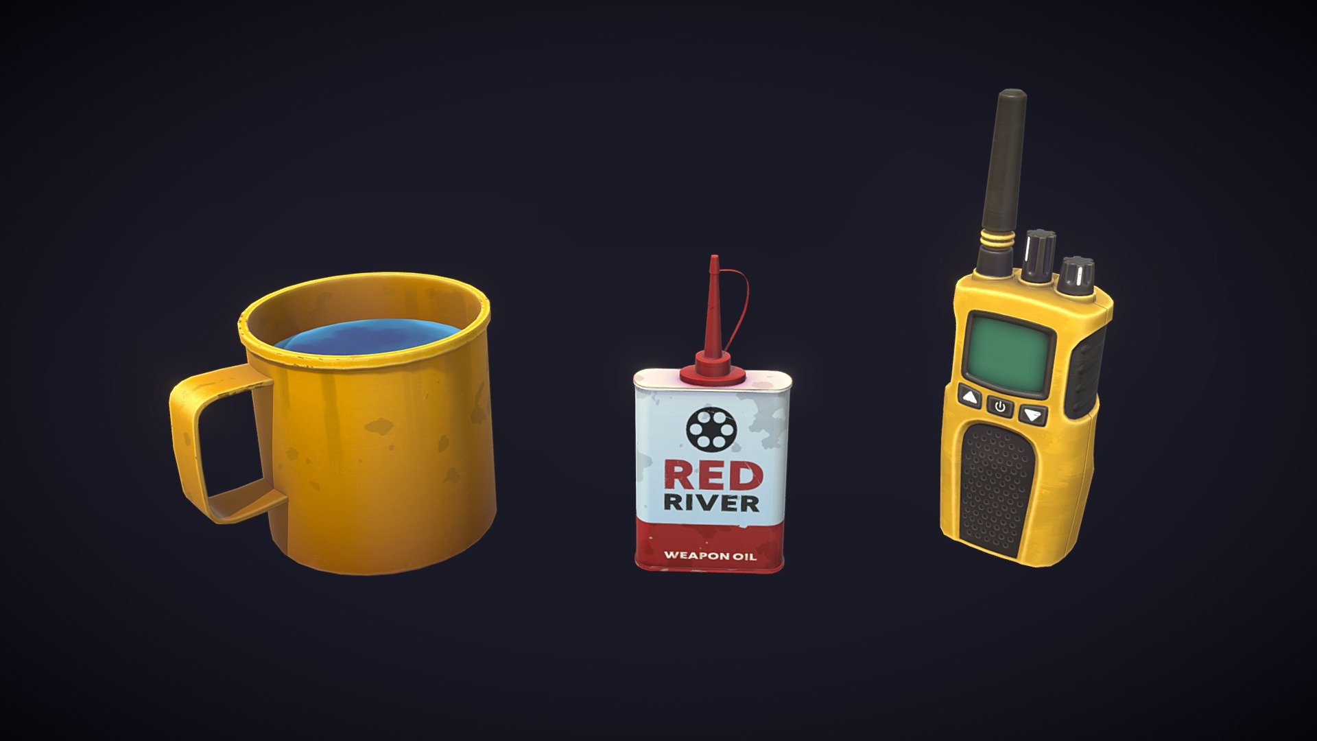 3 Stylized Props - 3D model by driko [15fb73b] - Sketchfab