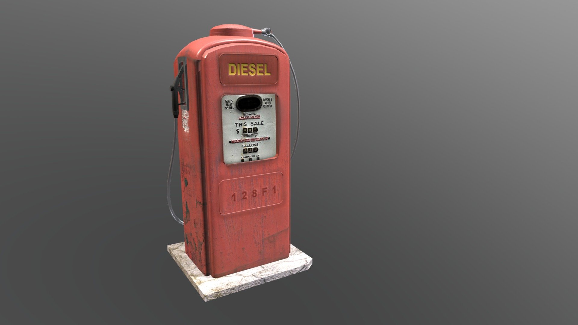 Gas Pump - 3D model by hjdesign [15fc6aa] - Sketchfab