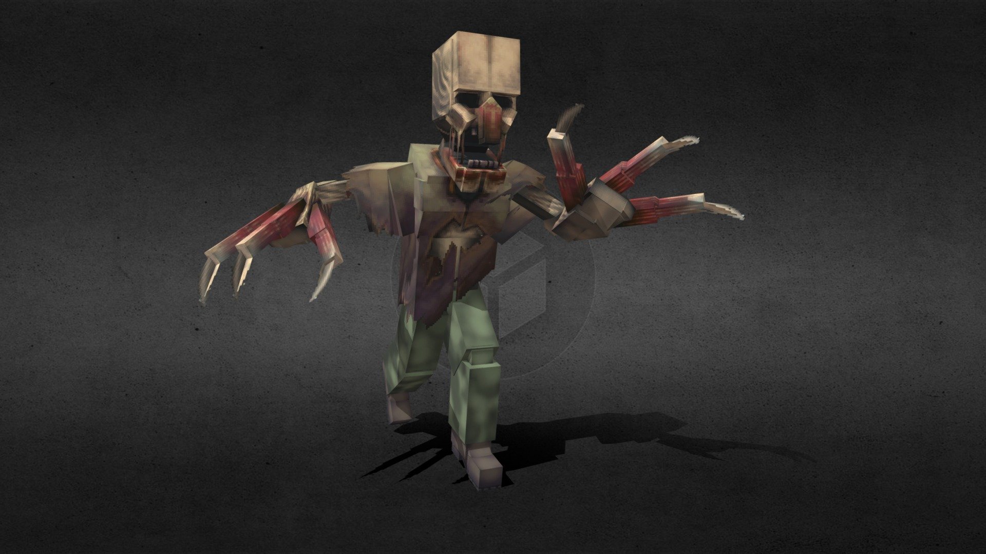 Infected MInecraft Villager - 3D model by Pelican (@pelican18) [15fd54c ...
