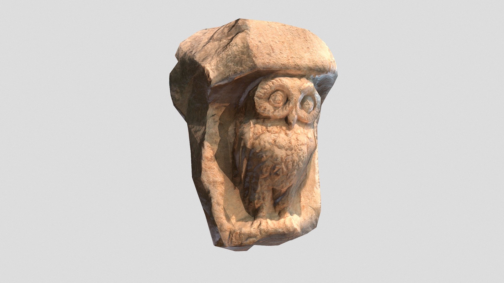 Owl Sculpture, Acropolis Museum, Athens - 3D model by Drexel University ...