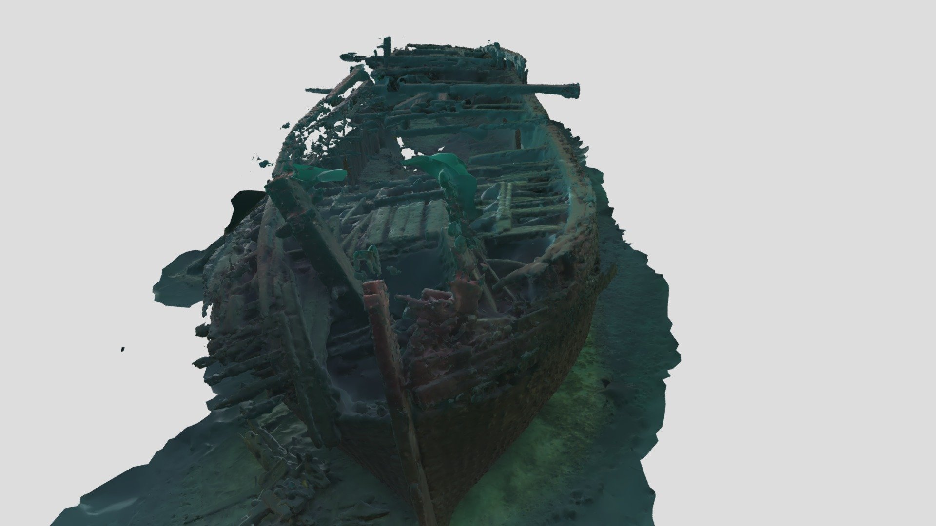 Gaskin Wreck (partial with errors) - 3D model by GooseDiving [15feb12 ...
