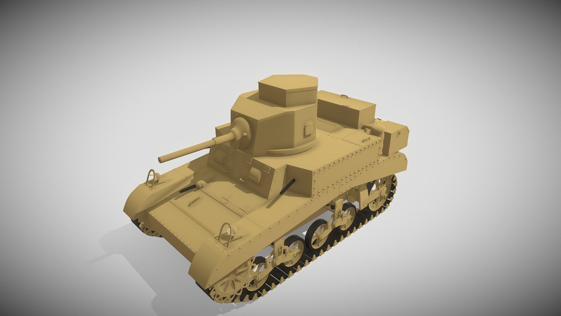 M3 Stuart Honey - 3D model by arti4077 [16019c5] - Sketchfab