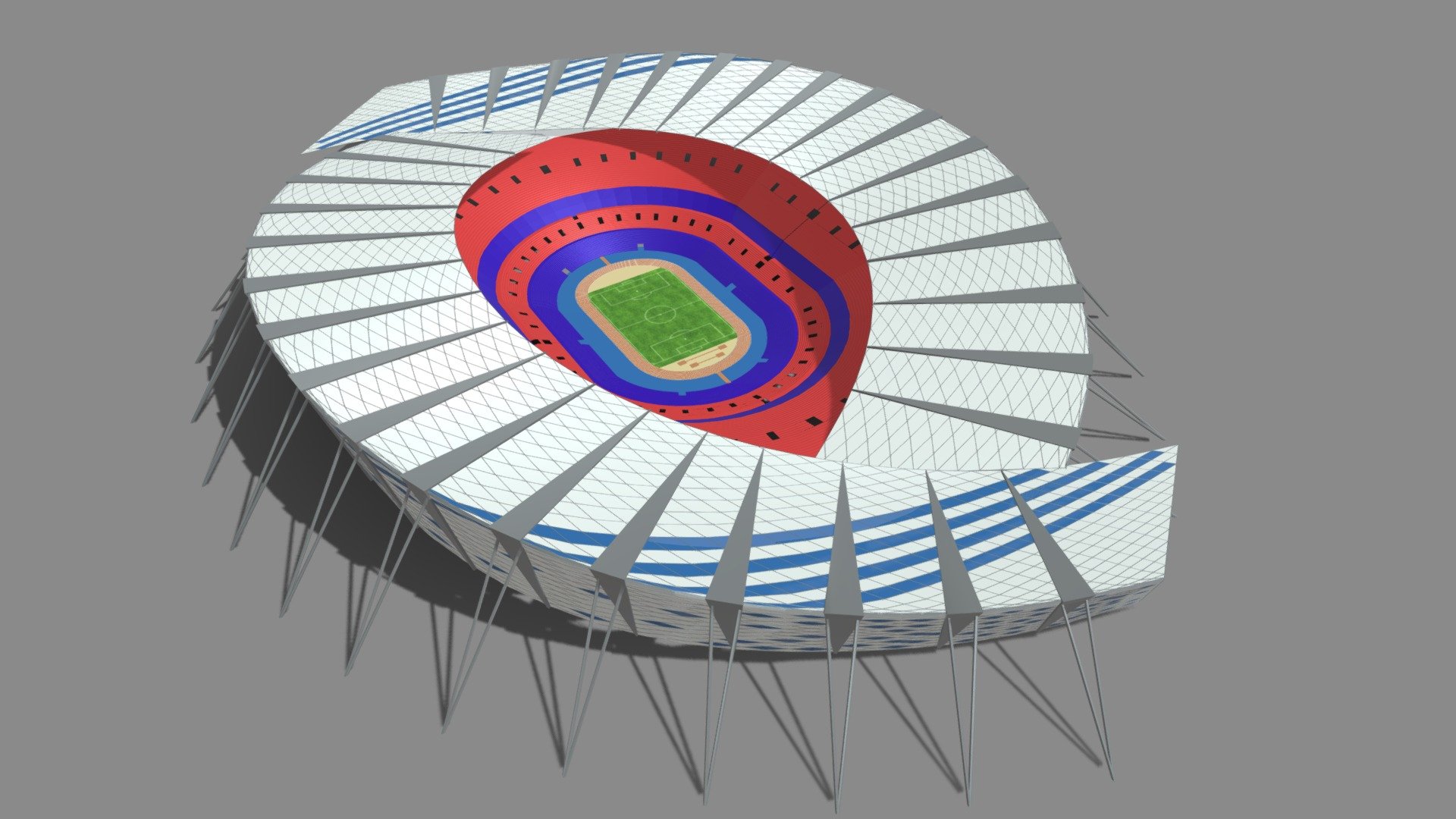 0008 - Stadium Building - Buy Royalty Free 3D model by Vertex ...