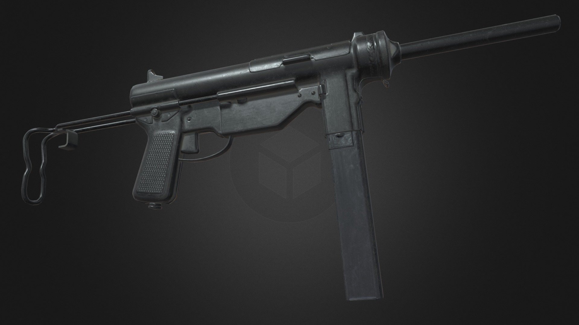 M3 Submachine Gun PBR - Buy Royalty Free 3D model by 3d Assets Gun ...