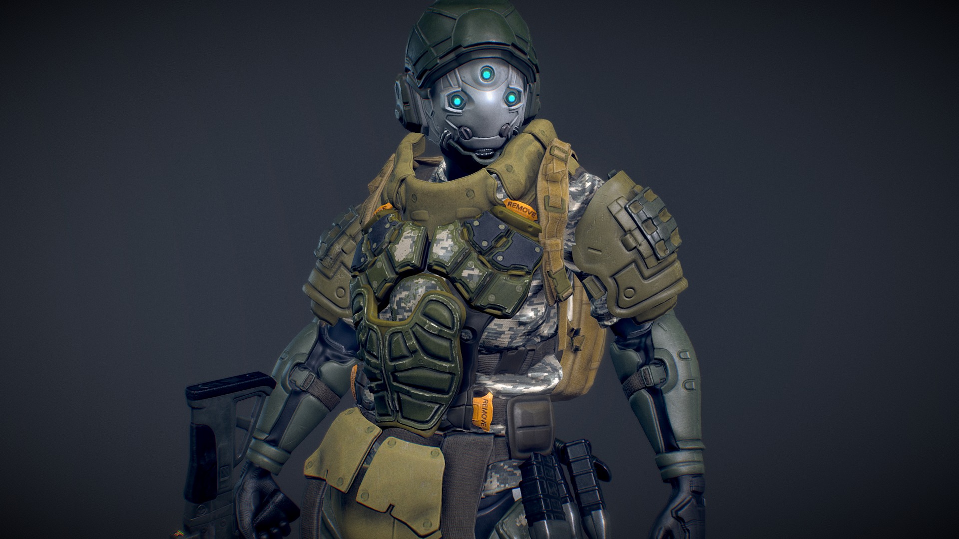 2030's Female Special Forces Soldier - 3D model by iskw_503 [1607048 ...